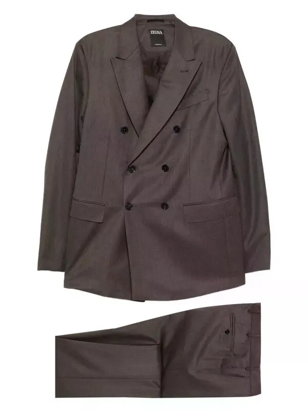 Zegna Wool Suit - Brown