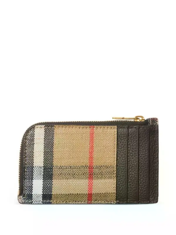 Burberry Highlands Zip Card Case - Neutrals