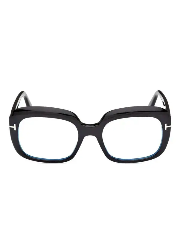TOM FORD Geometric Frame Eyeglasses - Black