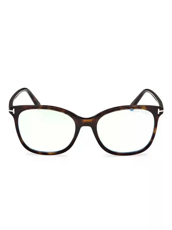 TOM FORD Hinge-detail Square-frame Glasses - Brown