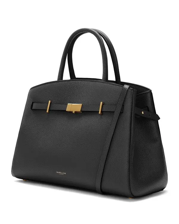 DEMELLIER The Mini Hudson Top Handle Bag - Black