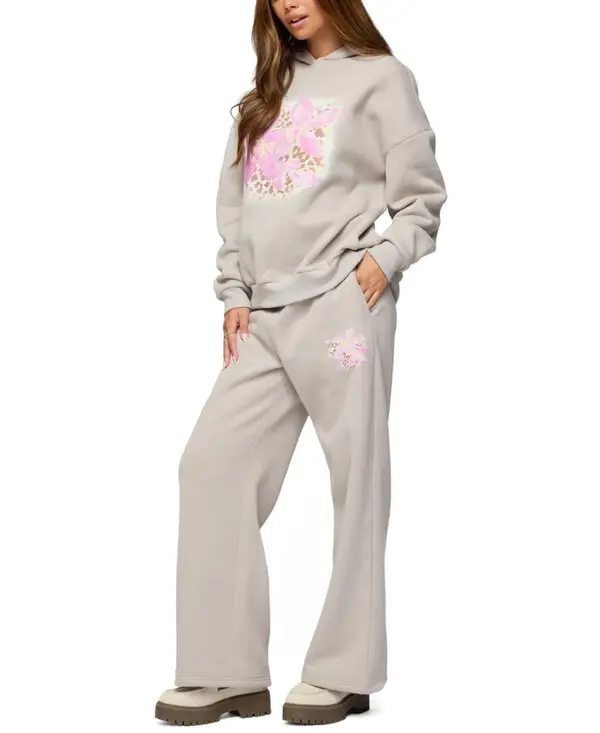 EDIKTED Wild Petal Sweatpants