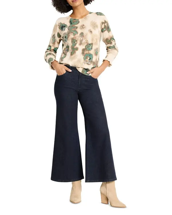 NIC+ZOE Camo Shine Pullover Sweater