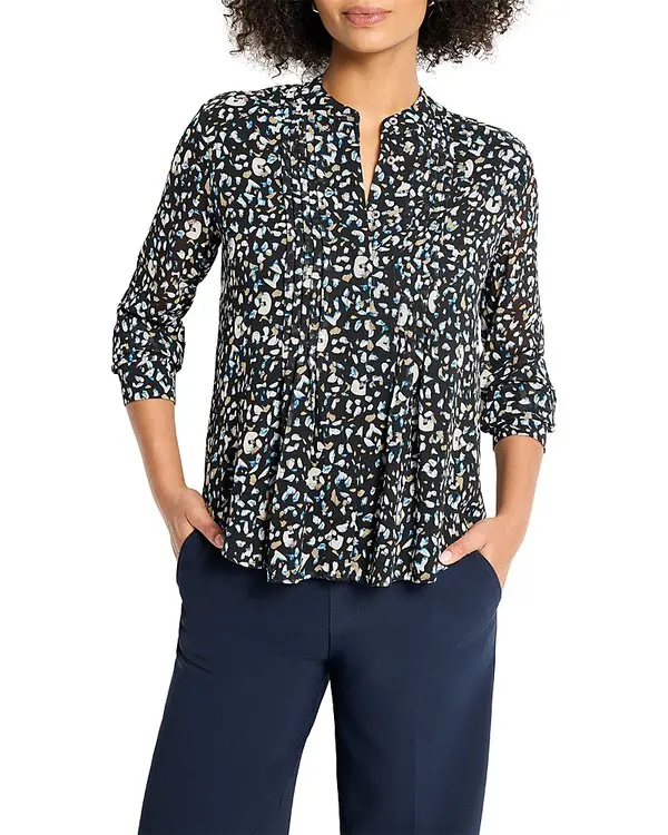 NIC+ZOE Femme Cheetah Tucked Top