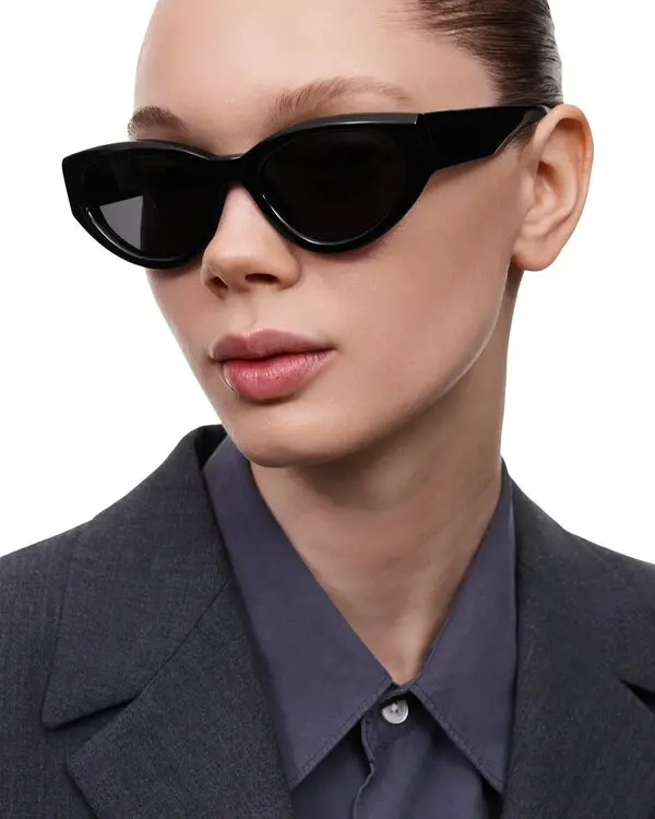 Chimi Cat Eye Sunglasses, 53mm - Black