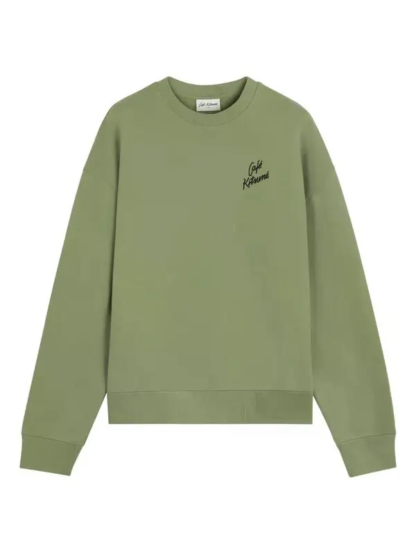 CAFÉ KITSUNÉ Embroidered-logo Sweatshirt