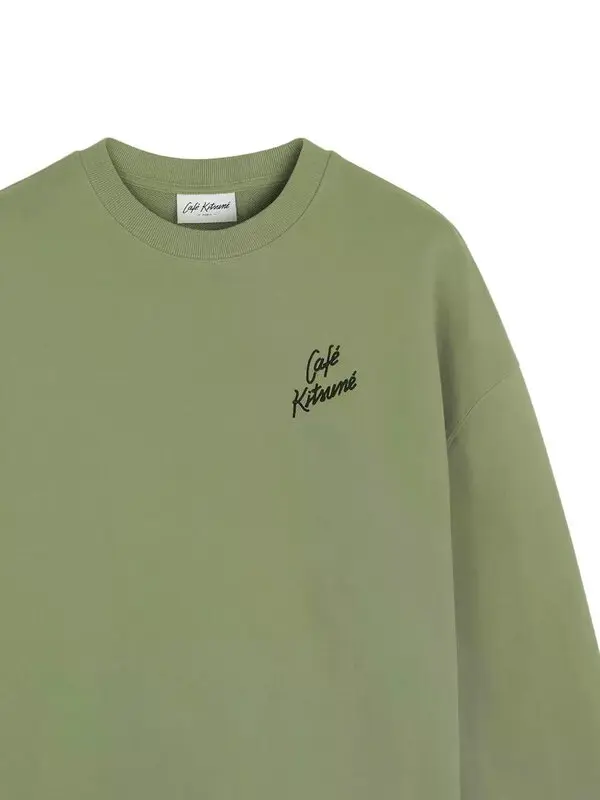 CAFÉ KITSUNÉ Embroidered-logo Sweatshirt