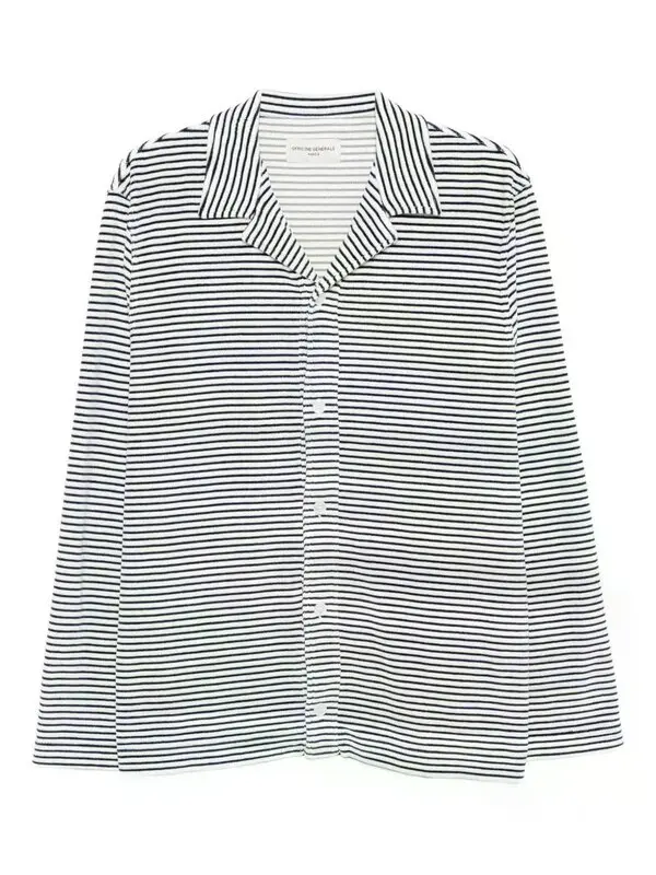 Officine Générale Kai Striped Shirt