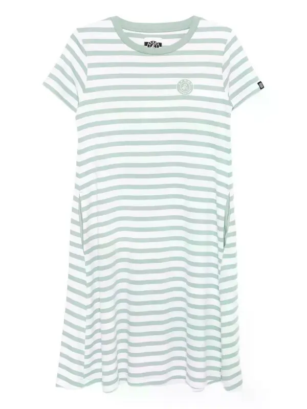 AGNES B. Logo Striped Dress