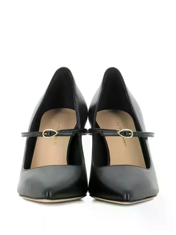Jennifer Chamandi 85mm Lorenzo Strap Pointed Pumps