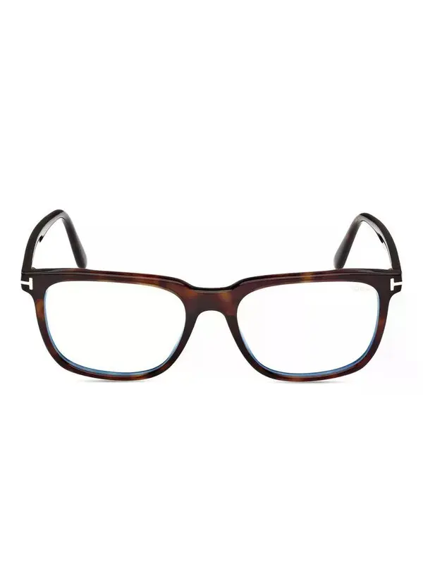 TOM FORD Square Frame Glasses - Brown