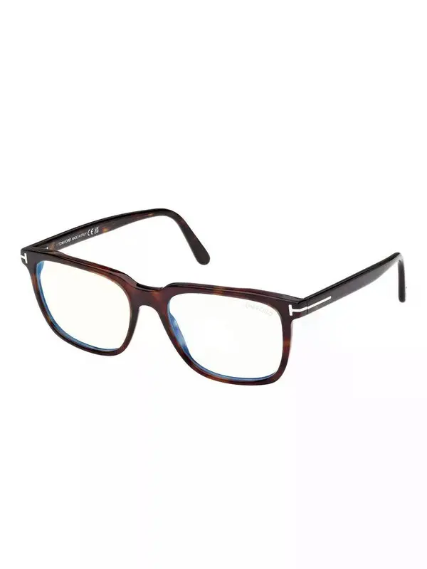 TOM FORD Square Frame Glasses - Brown