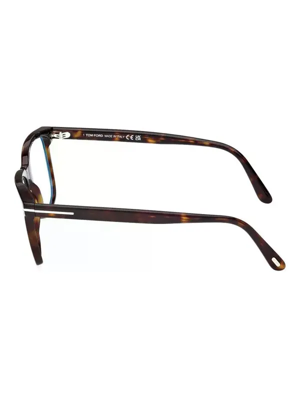 TOM FORD Square Frame Glasses - Brown