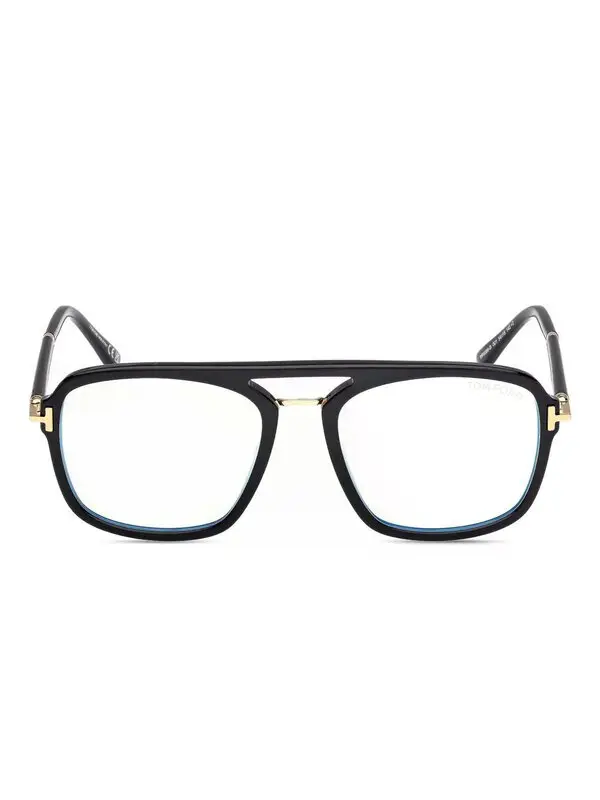TOM FORD Hinge Detail Double-bridge Glasses - Black