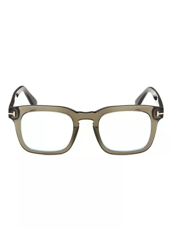 TOM FORD Eyeglasses Square Frame - Green