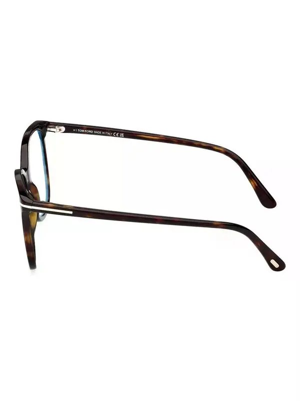 TOM FORD Hinge-detail Square-frame Glasses - Brown