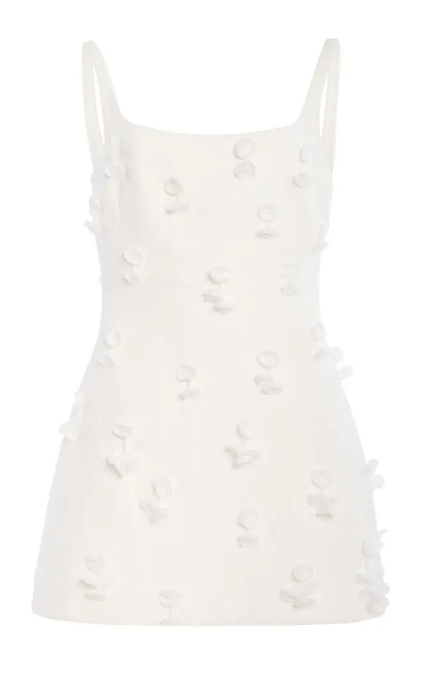 Simkhai Cailinn Linen-cotton Mini Dress - Ivory