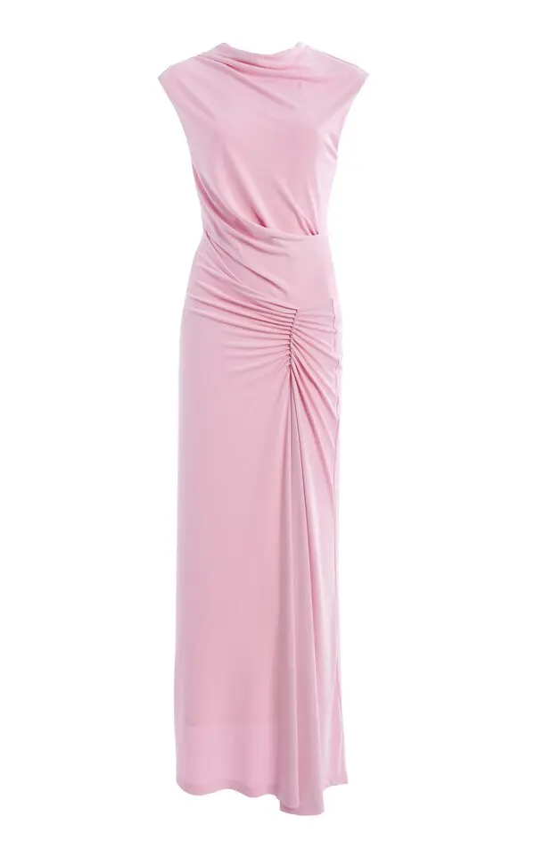 Simkhai Acacia Draped Midi Dress - Pink