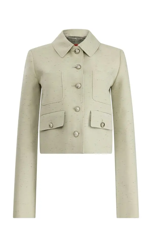 Altuzarra Astley Cotton-blend Jacket - Green