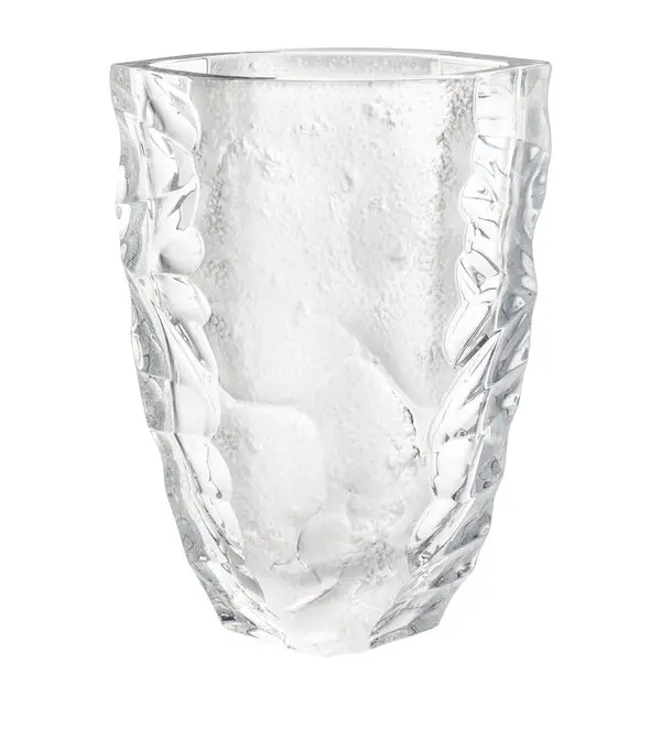 Lalique Large Crystal Silex Vase - Clear