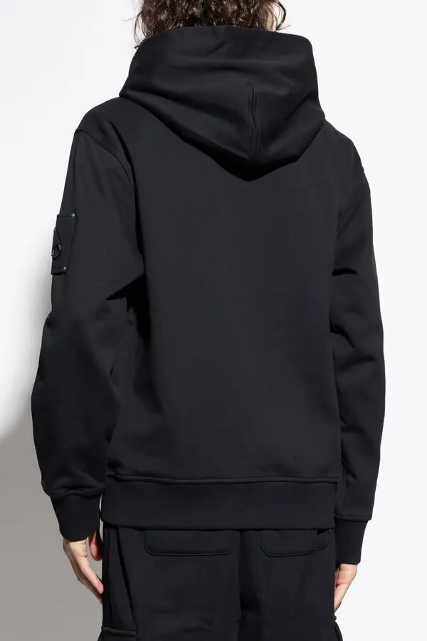 Moose Knuckles Zip Up Hoodie - Black