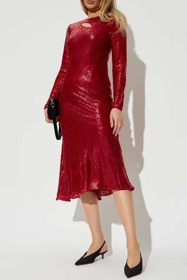 SELF-PORTRAIT Dress With Lurex Thread
