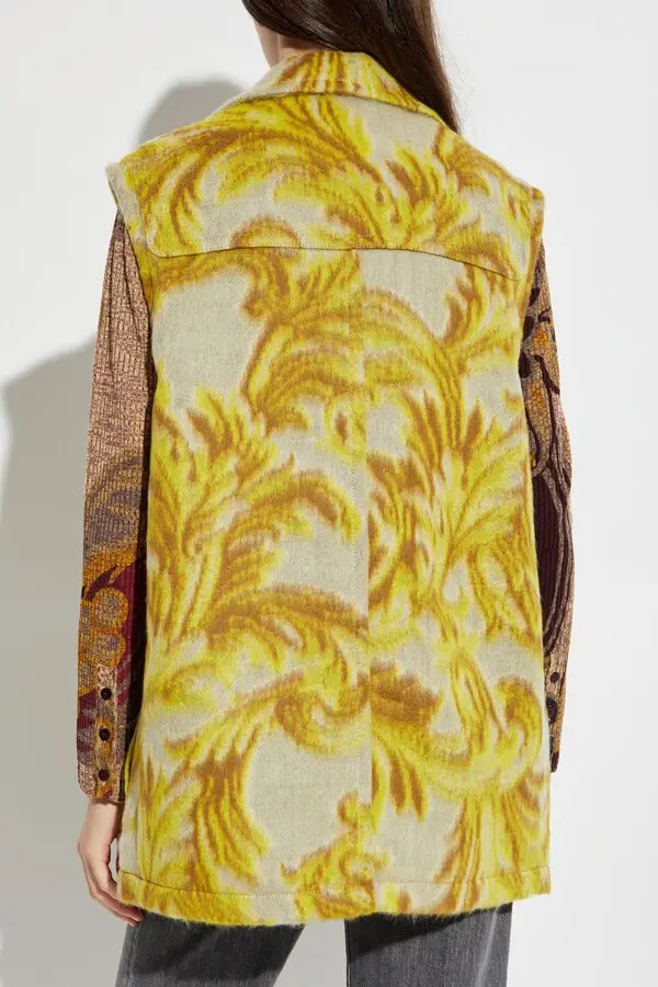 Etro Wool Vest With Decorative Pattern
