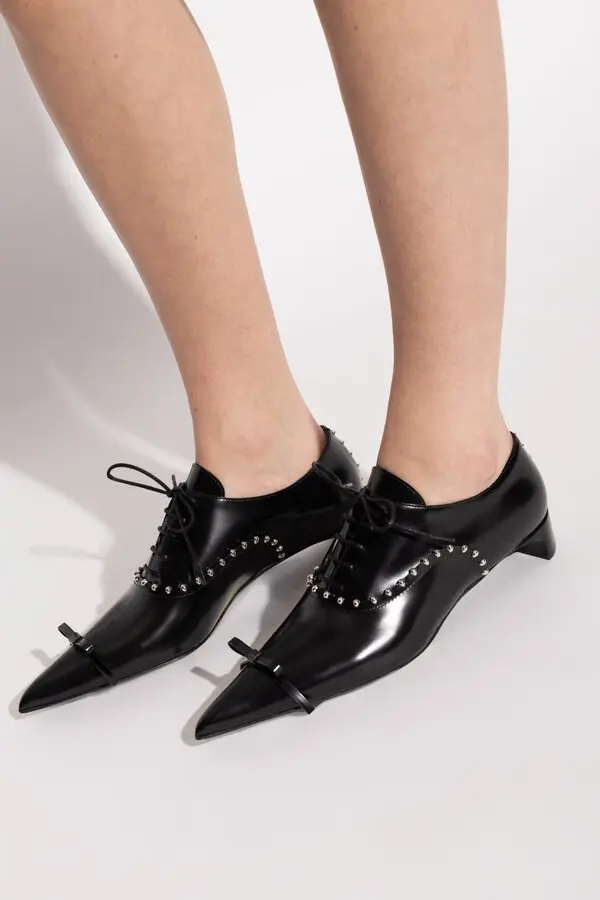 JIL SANDER Heeled Leather Oxford Shoes
