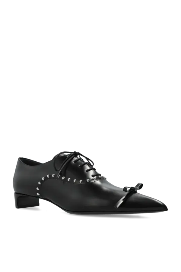 JIL SANDER Heeled Leather Oxford Shoes