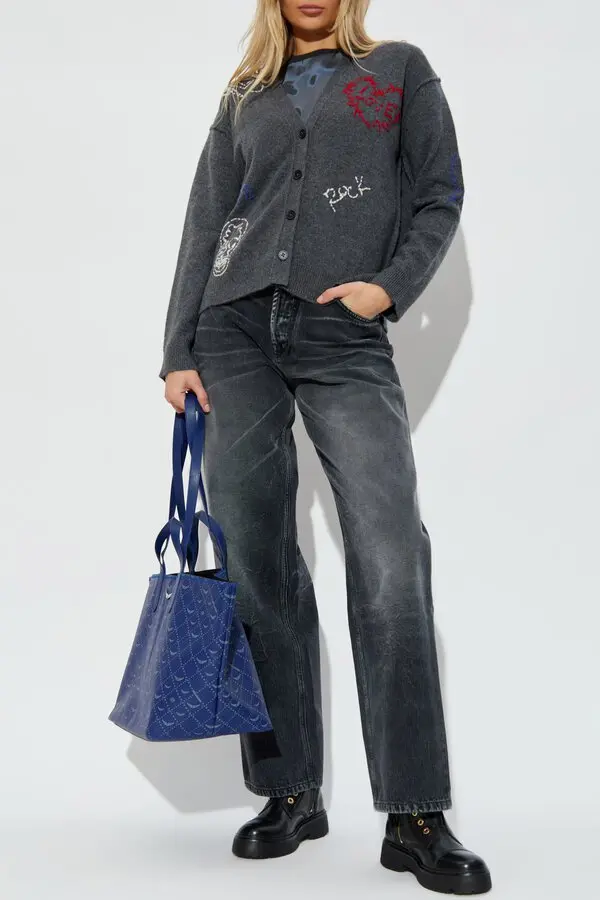 Moschino Jeans With Logo - Grey