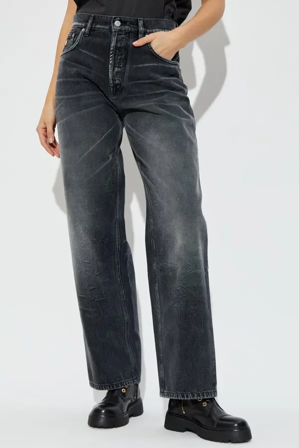 Moschino Jeans With Logo - Grey