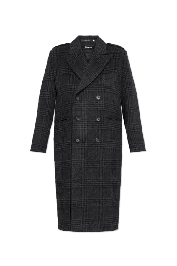 MISBHV Checked Wool Coat