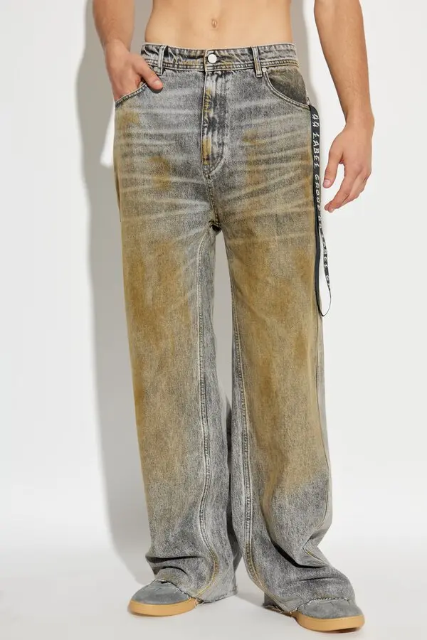 44 LABEL GROUP Straight-leg Non-stretch Denim Jeans - Grey