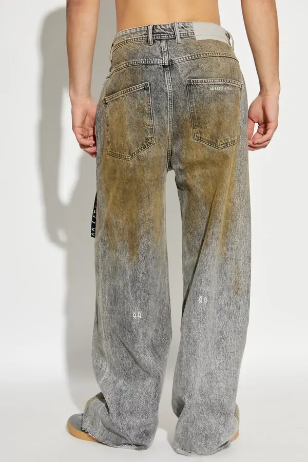 44 LABEL GROUP Straight-leg Non-stretch Denim Jeans - Grey