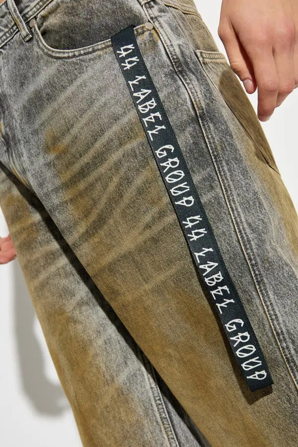44 LABEL GROUP Straight-leg Non-stretch Denim Jeans - Grey