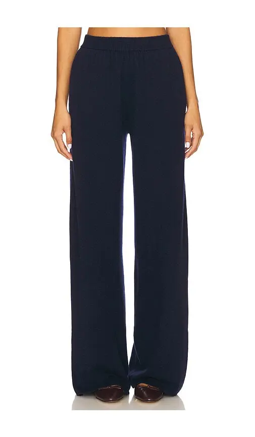 EAVES Wool Cashmere Wide Leg Pants