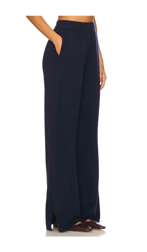 EAVES Wool Cashmere Wide Leg Pants