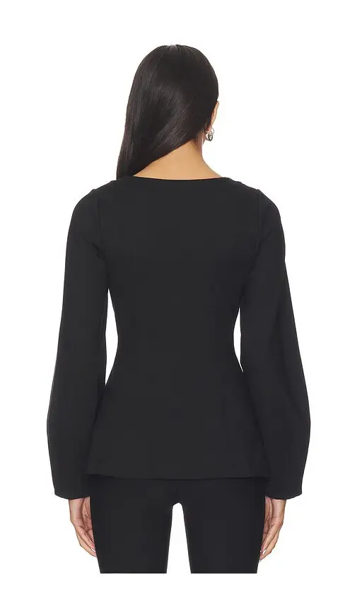 ALIGNE Bonnie Ponte Waisted Blazer - Black