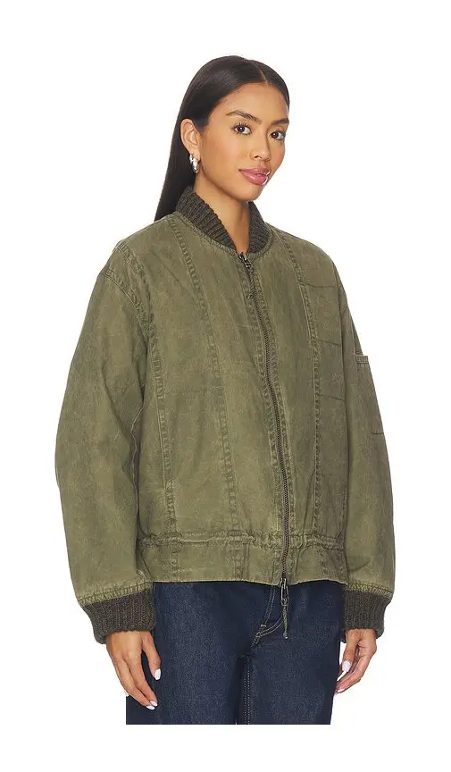 Free People X We The Free Jax Washed Bomber