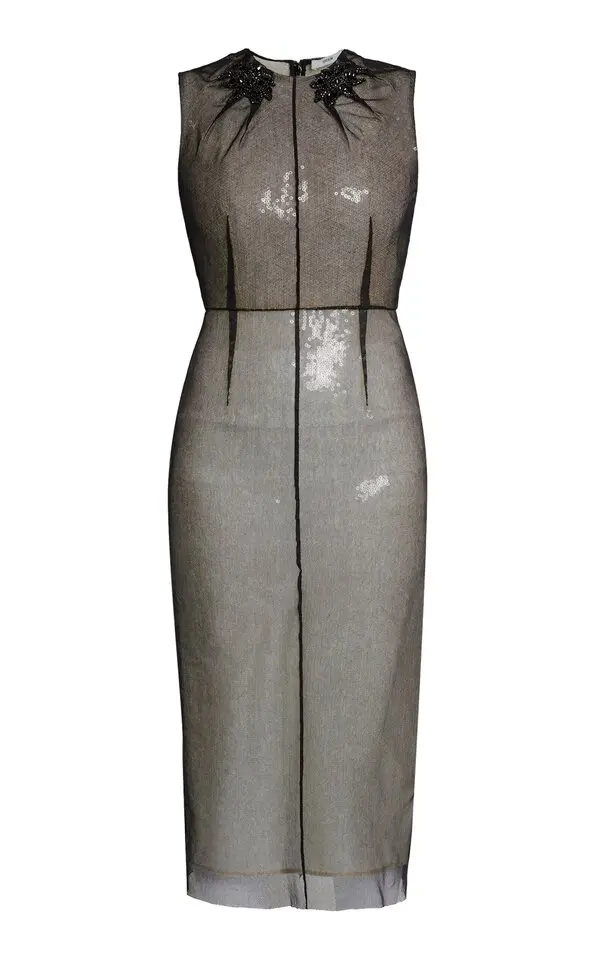 Erdem Embellished Midi Dress