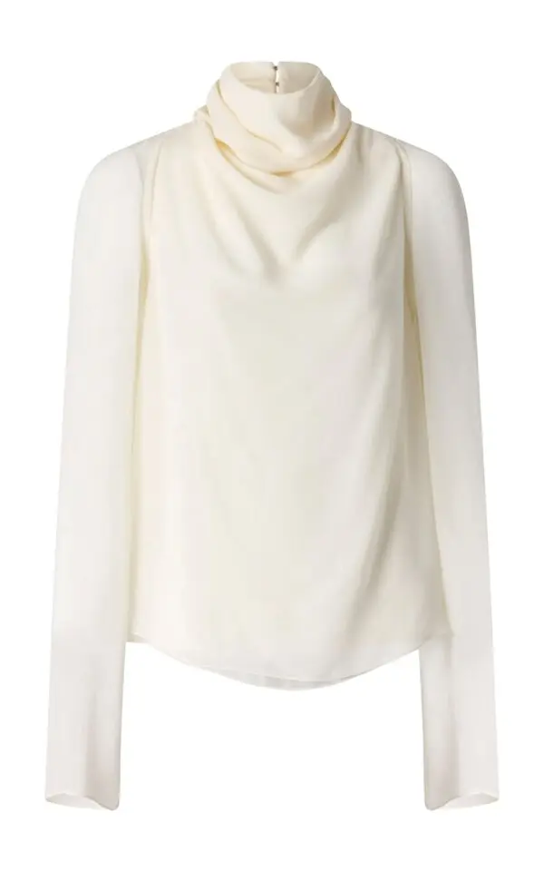 Altuzarra Cara Draped Top - Ivory