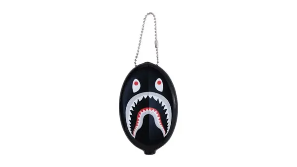 A BATHING APE Shark Coin Case - Black