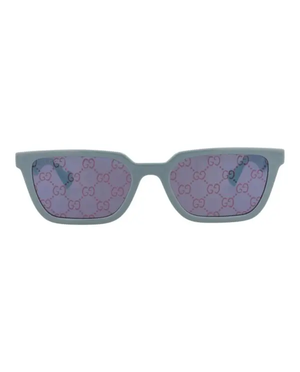 Gucci Square Frame Sunglasses - Light Blue Light Blue Violet (gg1539s/30014815/003)