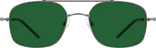 Zenni Classic Aviator Full Rim Frame Flex Titanium Glasses - Gray