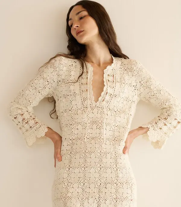 DÔEN Alea Crochet Dress