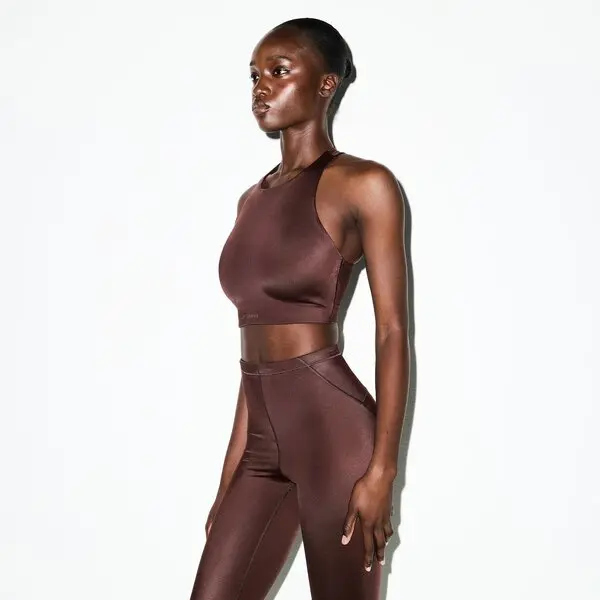 SKIMS Nike Shine Drawcord Crop 17 Inch Legging - Phoenix