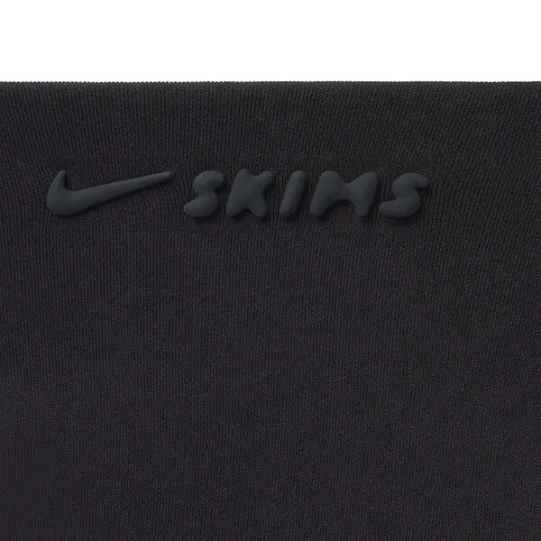 SKIMS Racerback Tank Top With Sculpting Matte Fabric And Dri-fit Technology - Obsidian
