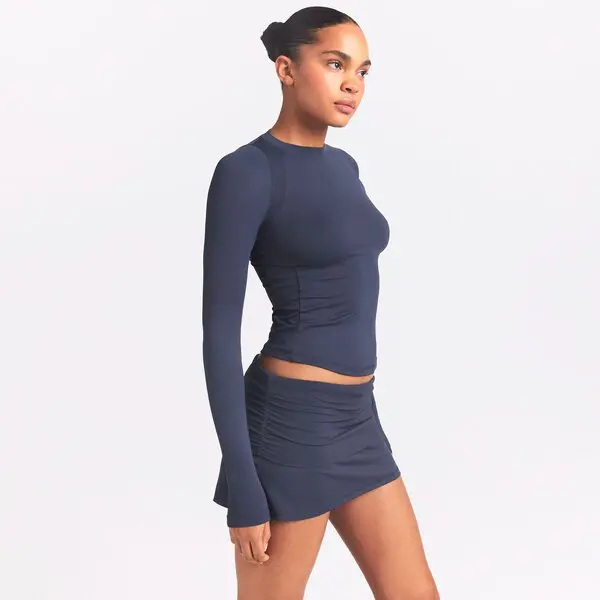 SKIMS Long Sleeve Crew Neck Top - Deep Royal