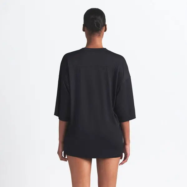 SKIMS Nike Airy V-neck Oversized Top - Obsidian