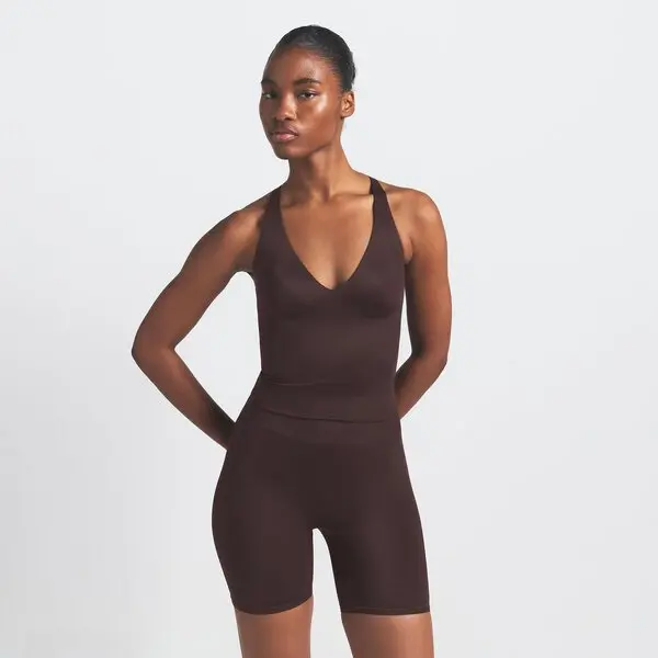 SKIMS Shine V-neck Tank Top - Phoenix